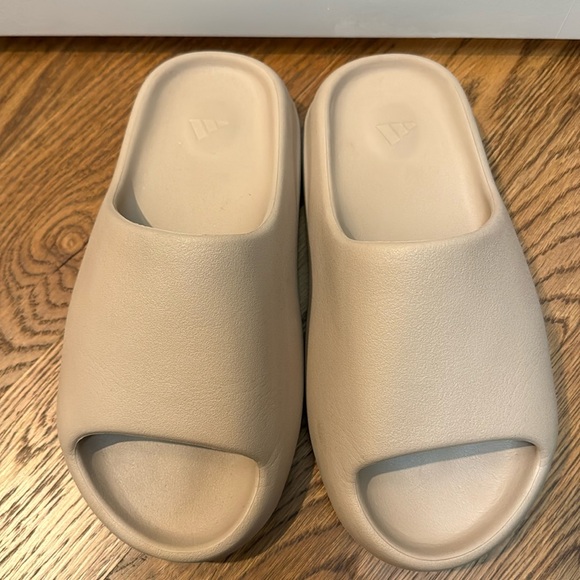 adidas | Shoes | Zeezy Slides In Bone | Poshmark